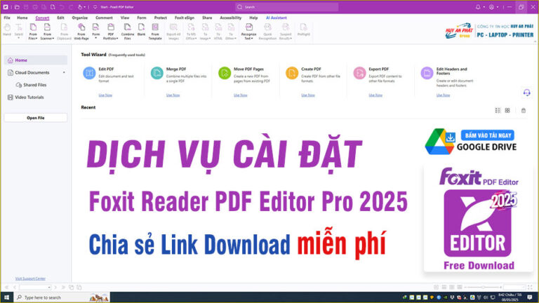 Foxit Reader PDF 2025 Editor Pro Miễn Phí Dùng Thử Bản Quyền